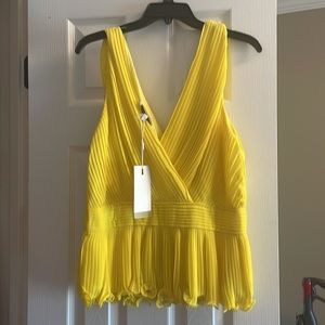 Endless Rose | Tops | Chiffon Yellow Blouse | Poshmark